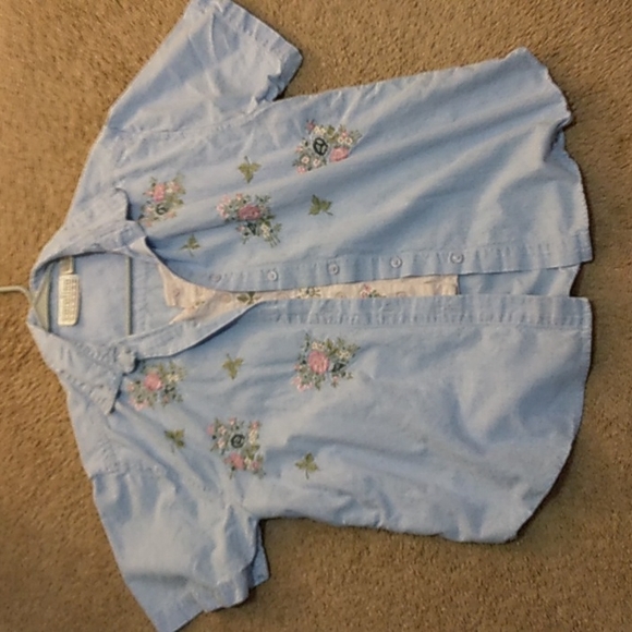 Tops | Vintage Demin Top | Poshmark